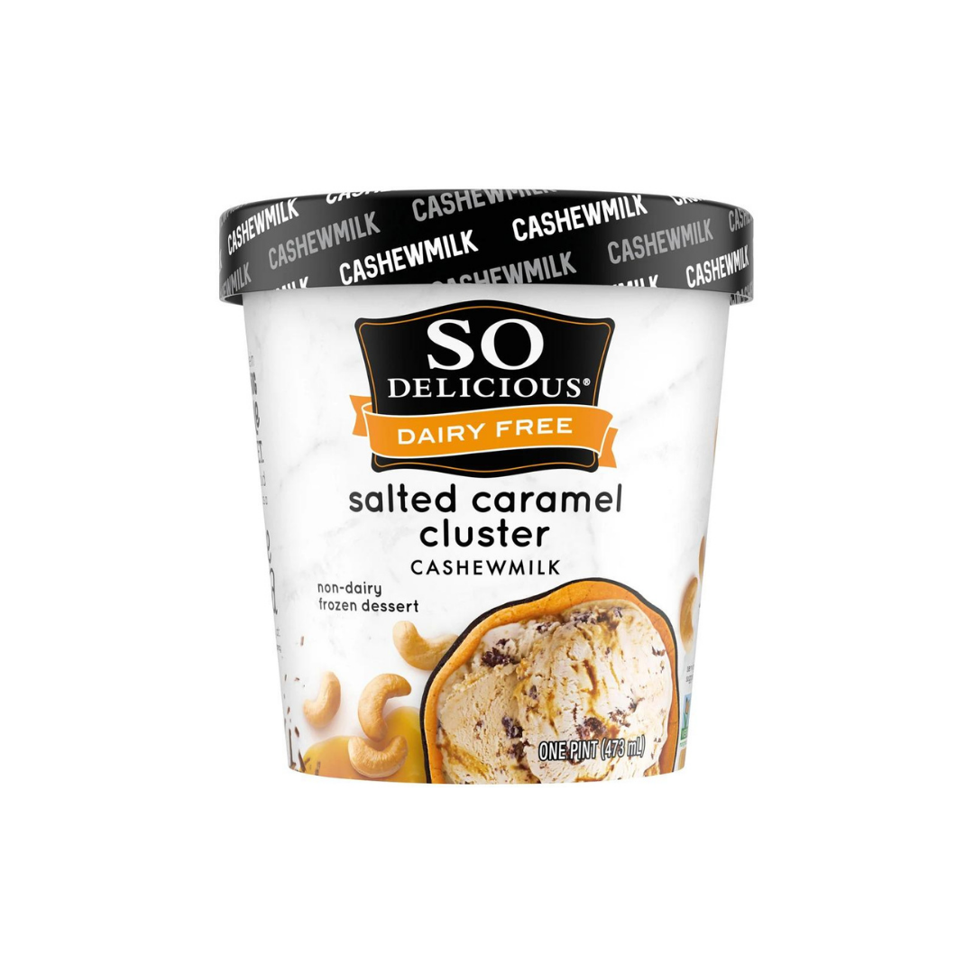 Salted Caramel Cluster Cashewmilk Frozen Dessert by So Delicious Dairy ...