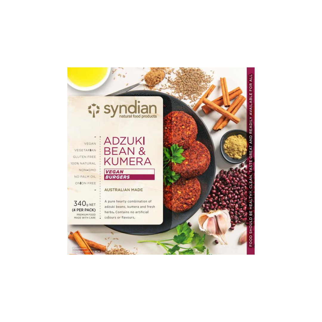 Adzuki Bean & Kumera Burgers by Syndian Ratings & Reviews | Buy Vegan